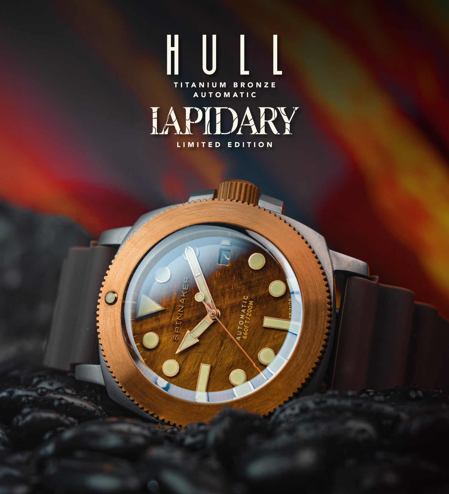 HULL TITANIUM BRONZE AUTOMATIC LAPIDARY LIMITED EDITION SP-5145 ...
